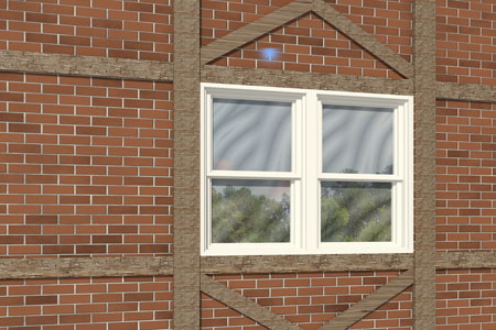 Half-Timber and Brick on Frame